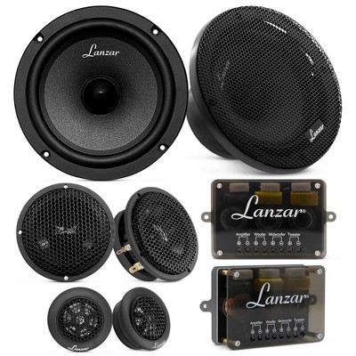 Lanzar 3-way Universal Car Stereo Speakers - 6.5-inch, 300w, Black, 2pc ...