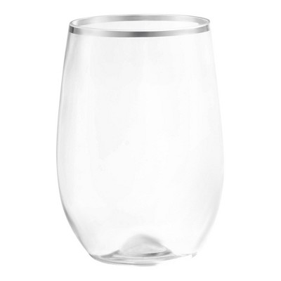 4 Oz. Clear Stemless Plastic Mini Goblets (64 Goblets) : Target