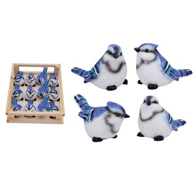 Transpac Mini Resin Blue Birds In Crate S/12 Home Decorations Spring ...