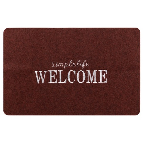 Unique Bargains Non-slip Rubber Backing Indoor Outdoor Doormats : Target