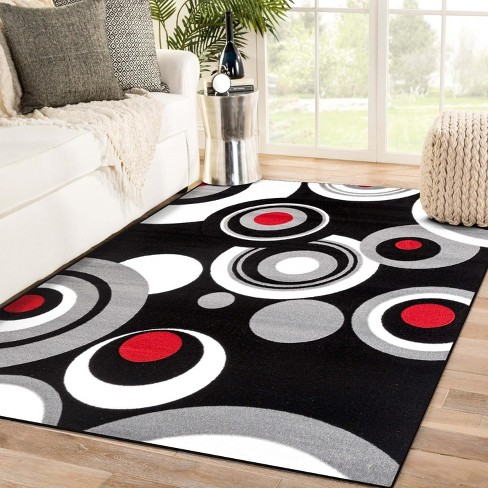 Luxe Weavers Geometric Black 5x7 Area Rug : Target