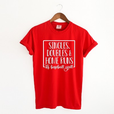 Simply Sage Market Women's Singles Double And Home Runs Short Sleeve ...