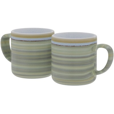 Elanze Designs Tall Ribbed Raw Clay Bottom Black 16 Ounce Ceramic ...
