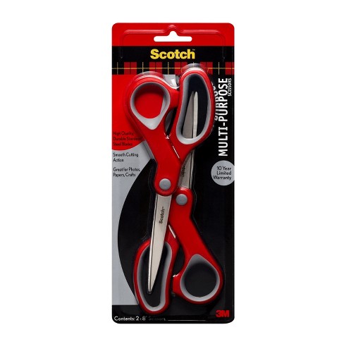 Scotch 2pk Multi-purpose 8" Scissors : Target