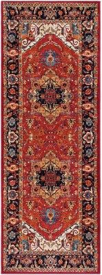 Mark & Day Elanor 2'7"x7'3" Runner Woven Indoor Area Rugs Dark Red : Target