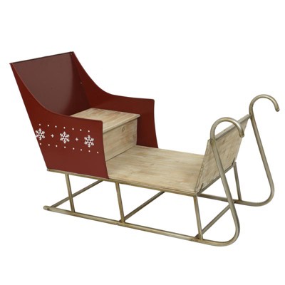 Decoris Multicolored Nordic Sleigh Indoor Christmas Decor 25.6 In. : Target