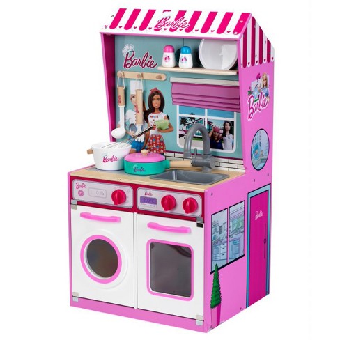 Theo Klein 2 In 1 Barbie Wooden And Metal Toy Kitchen And Dollhouse ...