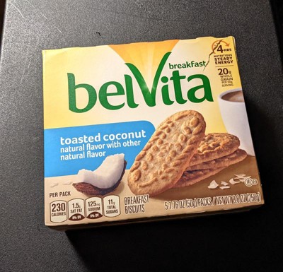 Belvita Toasted Coconut Breakfast Biscuits - 5 Packs : Target