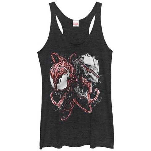 Women's Marvel Carnage And Venom Racerback Tank Top : Target