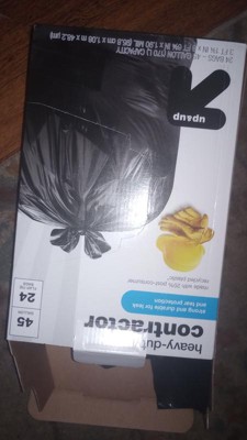Heavy-duty Contractor Flap-tie Trash Bags - 45 Gallon/24ct - Up & Up ...