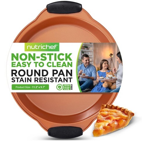 Nutrichef Non-stick Round Pan - Nonstick Carbon Steel Bake Pan With ...