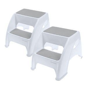 Toddler & Me 2-Step Stool - Grey 2-pack : Target