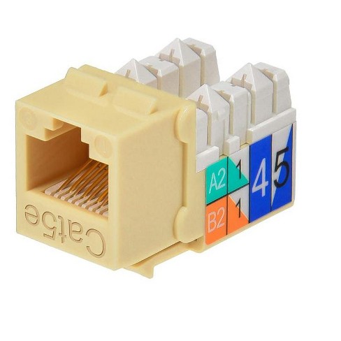 Monoprice Cat5e Punch Down Keystone Jack - Beige | 110 Style, Modular ...