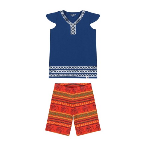 Mixed Up Clothing Toddler Girls Burda Tunic & Short Set - Sodalite Blue ...
