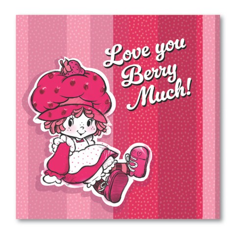 Courtside Market Strawberry Shortcake Love You Berry Much 16x16 Gallery-wrapped Canvas : Target