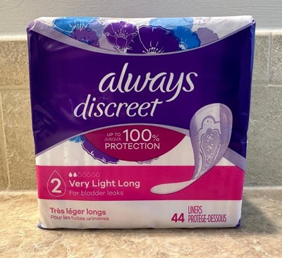 Always Discreet Incontinence Liners - Very Light Absorbency - L - 111ct ...