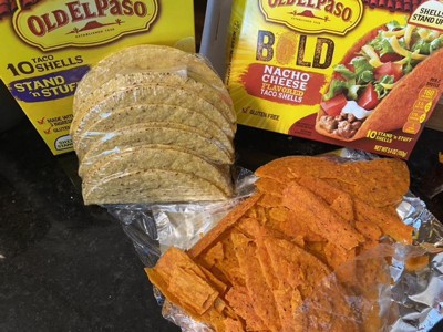 Old El Paso Gluten Free Bold Nacho Cheese Taco Shells - 5.4oz : Target