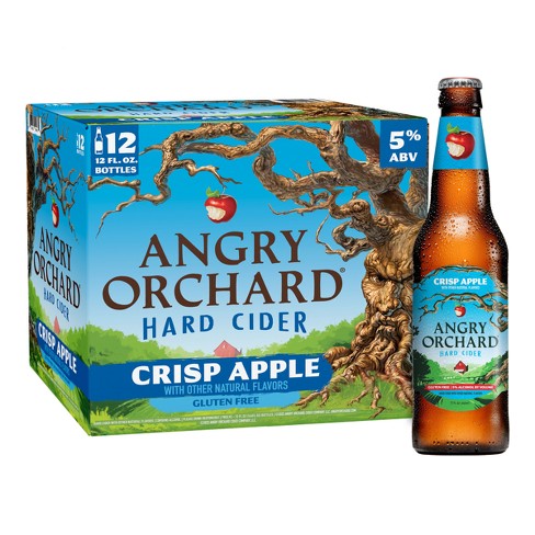 Angry Orchard Crisp Apple Hard Cider - 12pk/12 Fl Oz Bottles : Target