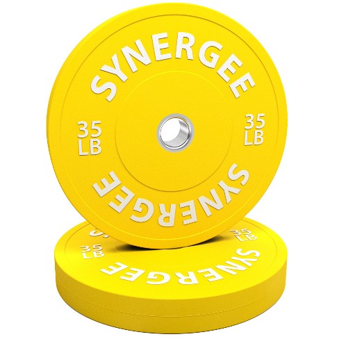 Synergee Bumper Plates - 35lb Pair - Color : Target