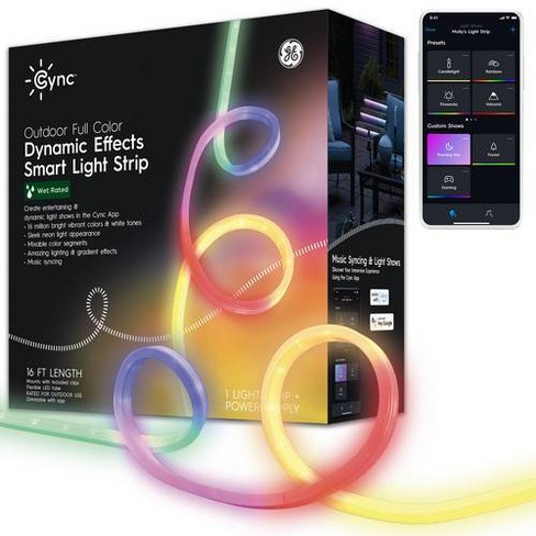 Ge Cync Dynamic Effect 16ft Decorative Outdoor Light String : Target