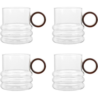 Kaffe 3oz Double-wall Borosilicate Glass Cups - Set Of 2: Espresso ...
