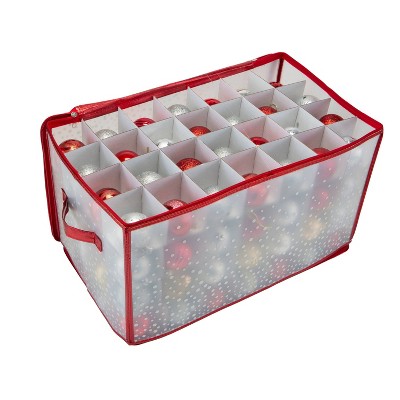 Simplify - 112ct Ornament Storage Organizer Red : Target