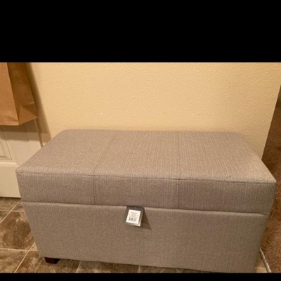 Essex Double Storage Ottoman Black - Threshold™ : Target