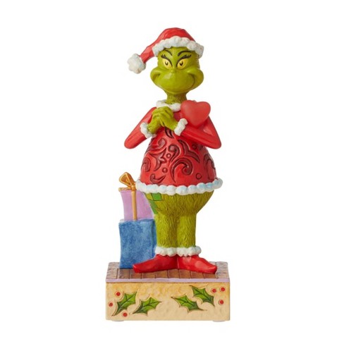 Jim Shore Grinch W/large Blinking Heart Dr. Seuss Figurines : Target
