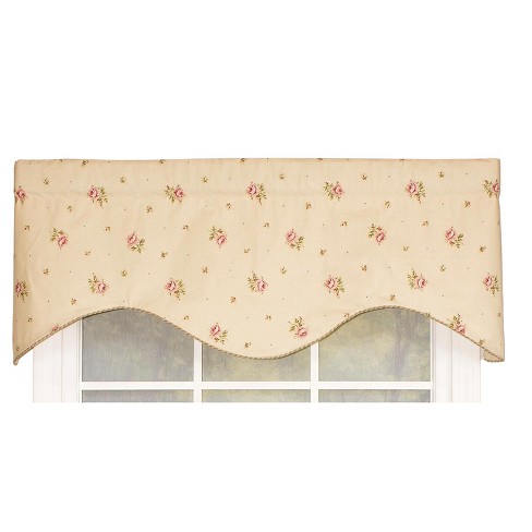 Rlf Home Hillside Corded Cornice 100% Cotton With Fully Lined 3" Rod ...