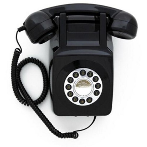 Gpo - Gpo Retro Gpo746wblk 746 Wall Mount Push Button Telephone - Black ...