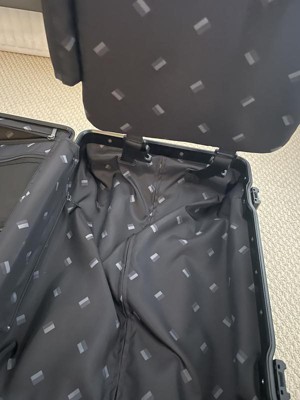 Signature Hardside Trunk Carry On Spinner Suitcase Blue - Open Story ...