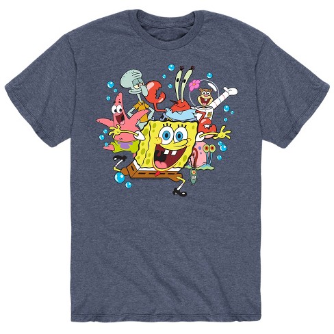Men's Spongebob Squarepants Bikini Bottom Bubble Crew Short Sleeve ...