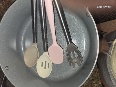 7pc Nonstick Ceramic Coated Aluminum Cookware Set Cream - Figmint™ : Target