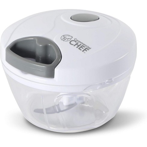 Commercial Chef Mini Food Chopper With Easy Grip Handle, Stainless ...