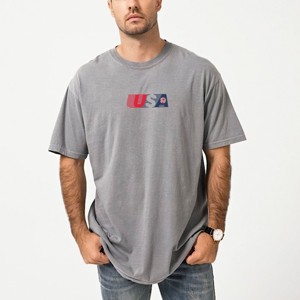 Simply Sage Market - Men's Garment Dyed Graphic T-Shirt - USA Soccer ...