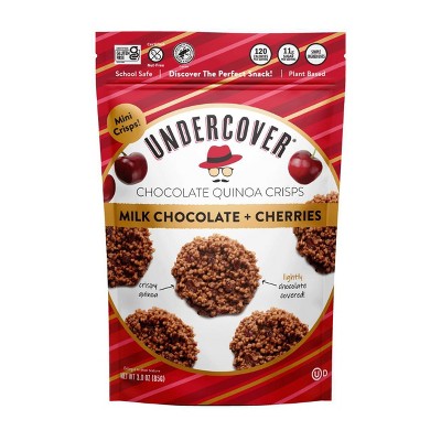 Undercover Dark Chocolate + Sea Salt Chocolate Quinoa Crisps - 3oz : Target