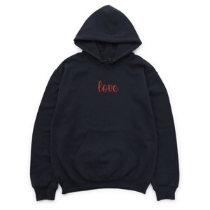 Embroidered Love Cursive - Women's Graphic Hoodie : Target
