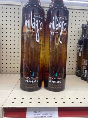 Milagro Reposado Tequila - 750ml Bottle : Target