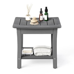 Arceso Hdpe Shower Bench Stool, 16 Inch Waterproof Shower Seat For ...