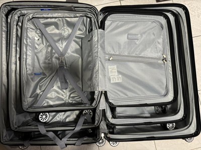 Travel Select Snowcreek Matte 3pc Hardside Spinner Luggage Set With Usb ...