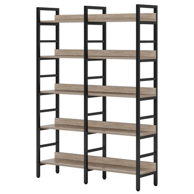 Tribesigns 5-tier Bookshelf, 70.87" Etagere Bookcase, Grey : Target