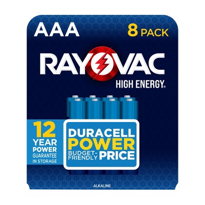 Rayovac High Energy AAA Batteries 8pk - Alkaline Battery : Target