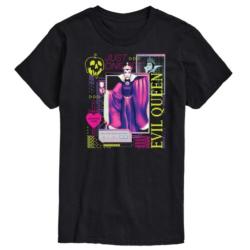 Disney Evil Queen Vapor Wave Short Sleeve Graphic T-shirt - Black - 1x ...