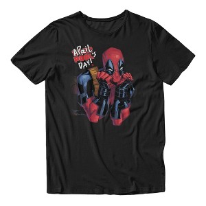 Marvel April Pools Day Cute Stare Deadpool Men's T-Shirt : Target