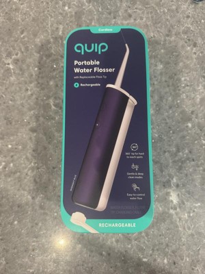 Quip Rechargeable Cordless Water Flosser - Plastic | 2 Modes + 360º Tip ...