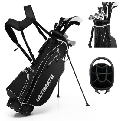 Men's Complete Golf Clubs Package Set 10 Pieces Includes Alloy Driver ...