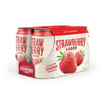 Abita Strawberry Lager Beer - 6pk/12 Fl Oz Cans : Target