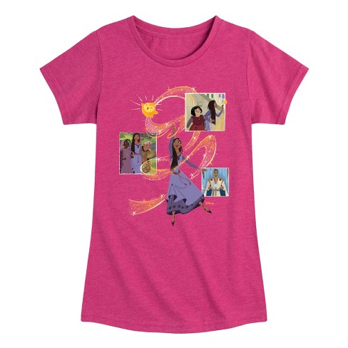 Girls' - Disney - Asha And Friends Fitted Short Sleeve Graphic T-shirt ...
