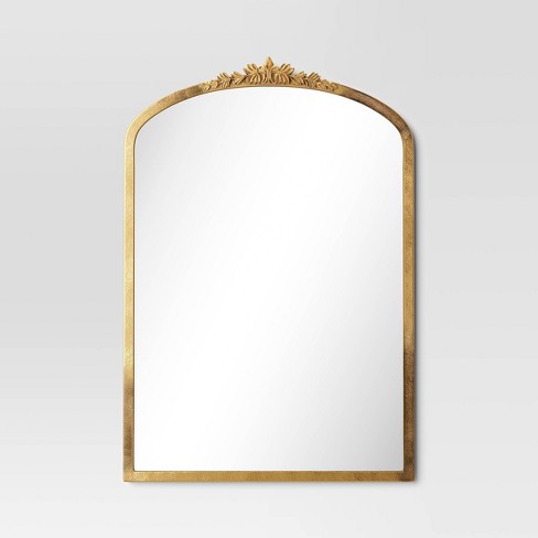 20"x30" Decorative Gold Wall Mantle Mirror Gold - Threshold™ : Target