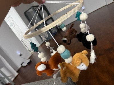 The Peanutshell Deluxe Wooden Crib Mobile Set With Arm, Music Box And ...